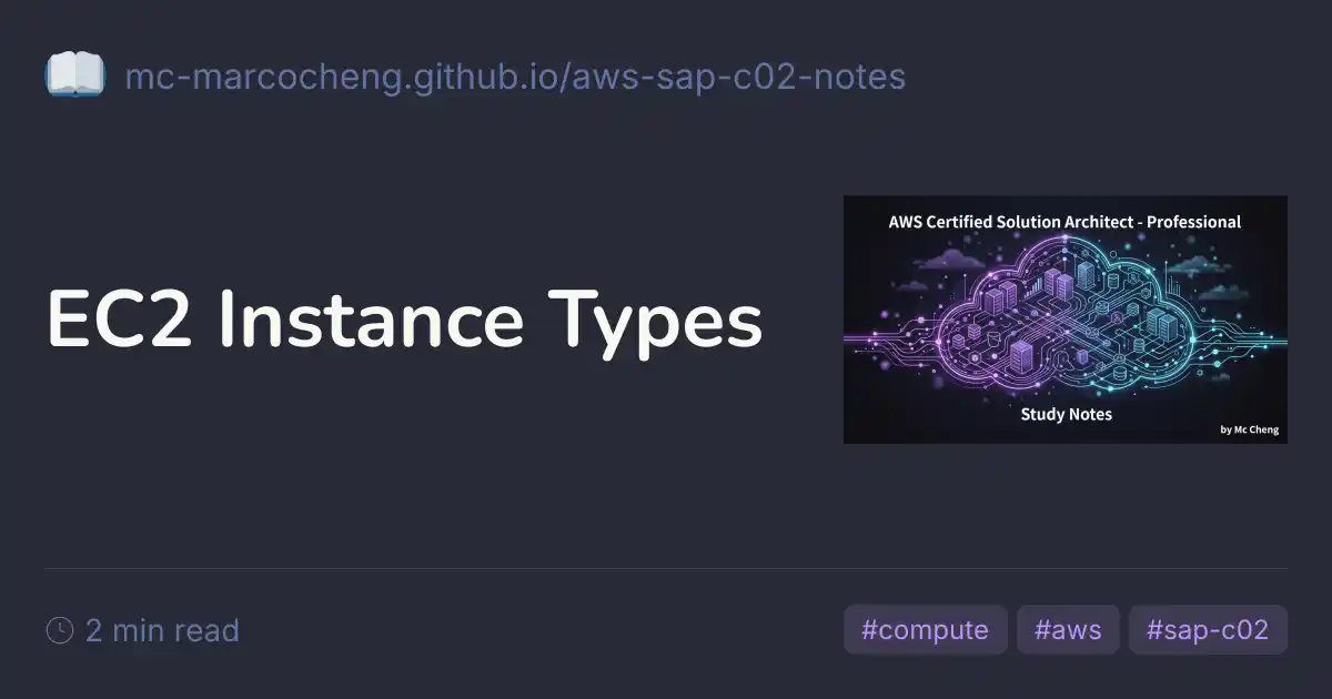 EC2 Instance Types